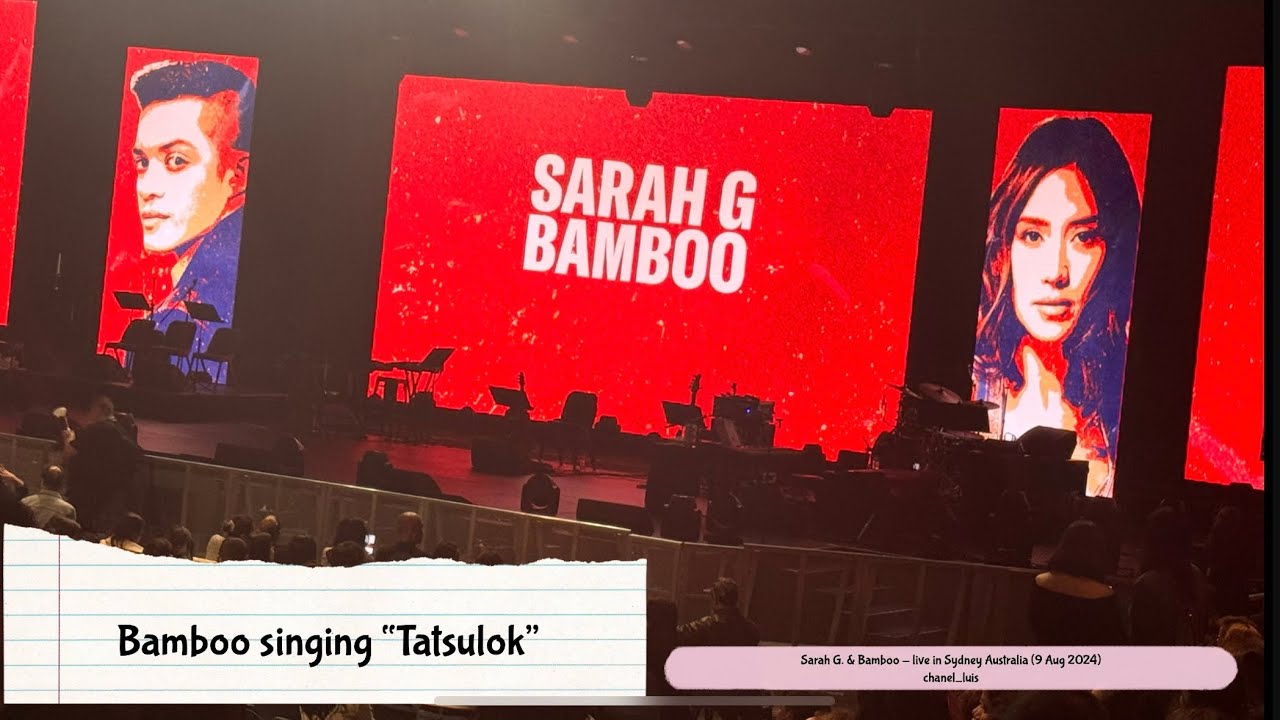 Tatsulok - Sarah G. & Bamboo - live in Sydney Australia (9 Aug 2024 ...