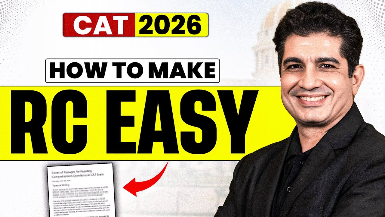 🚀 Make Reading Comprehension Easy for CAT 2026 | Top RC Techniques ...