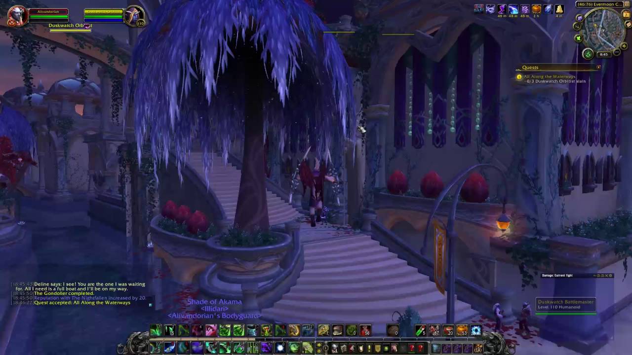All Along the Waterways WoW Quest Suramar - YouTube