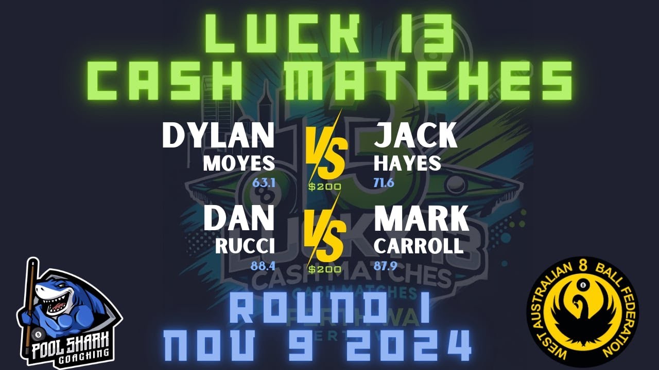 Dylan Moyes vs Jack Hayes | Dan Rucci vs Mark Carroll | Lucky 13 Cash ...