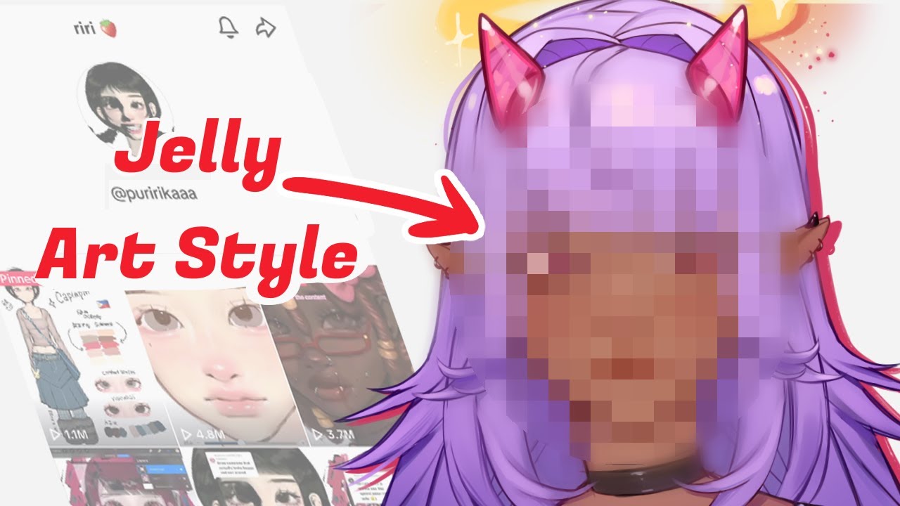 I tried the Jelly Art Style🎨 - YouTube