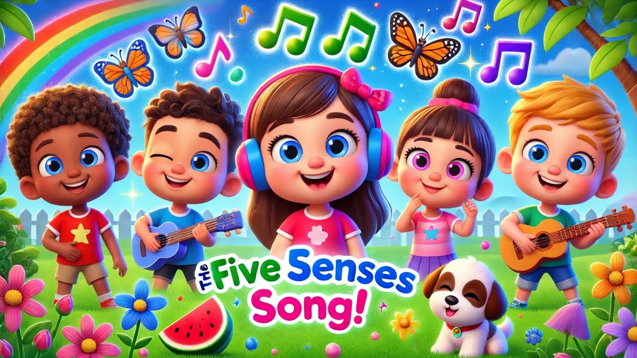 Learn About the Five Senses : A Fun Song for Kids! - YouTube