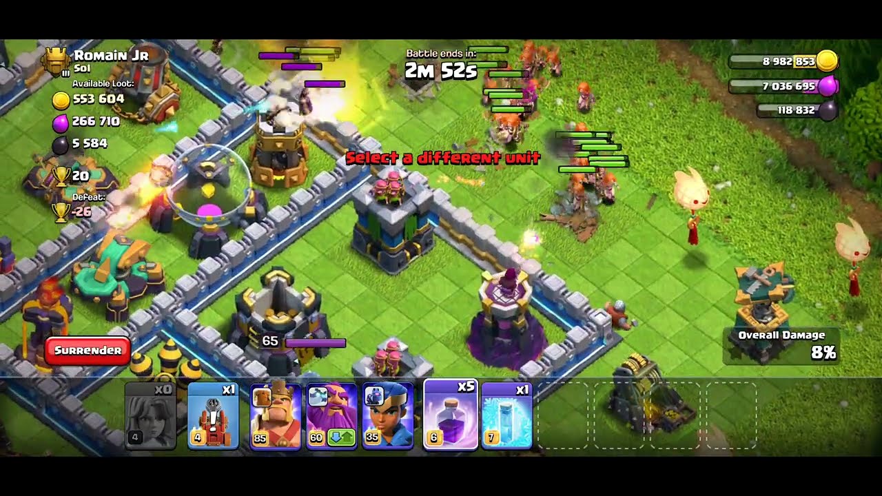 Clash of Clans all Valkyries attack. - YouTube
