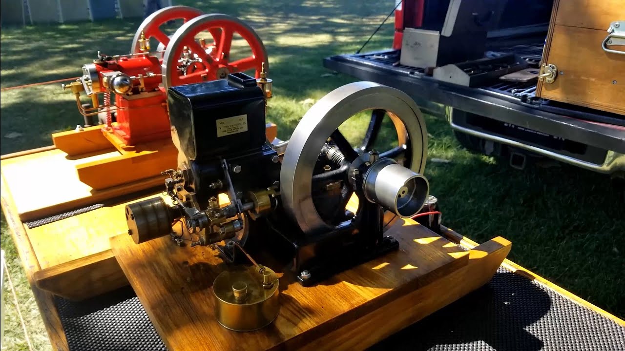 small Antique engines running - YouTube
