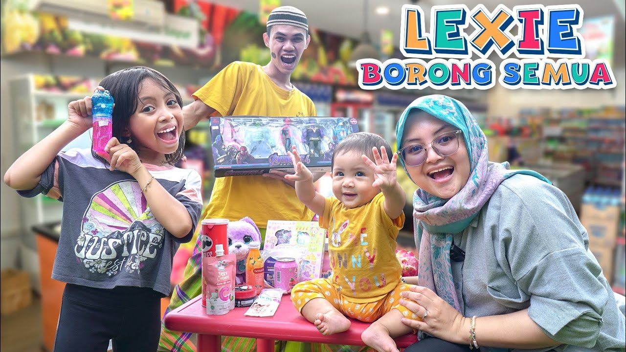 BELI SEMUA YANG DIPEGANG ADIK BAYI LEXIE 😱 LEIKA BORONG SEMUA MAINAN DI TOKO & ALFAMART SAMPE ...