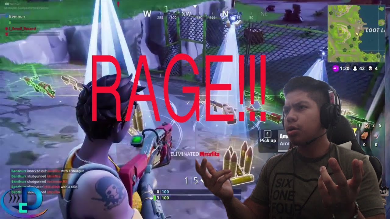 RAGE COMPILATION!!!! ( Fortnite Season 8 ) - YouTube
