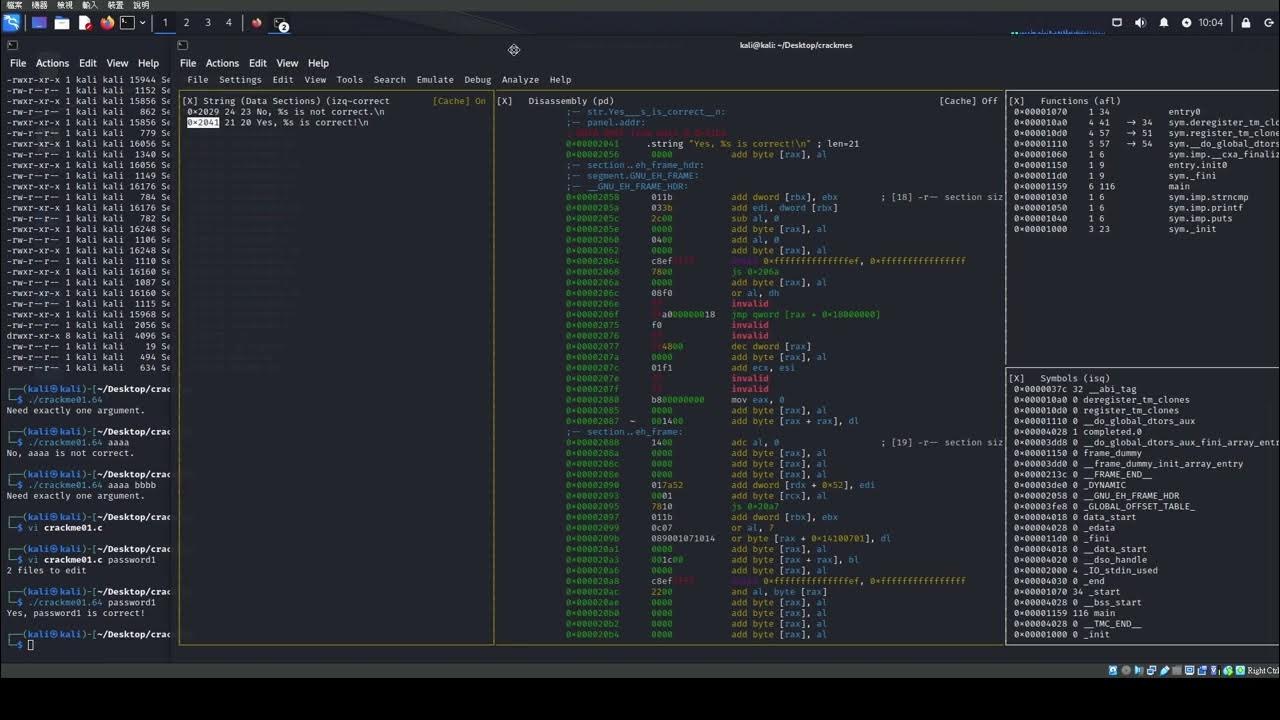 Kali - Reverse Engineering - YouTube