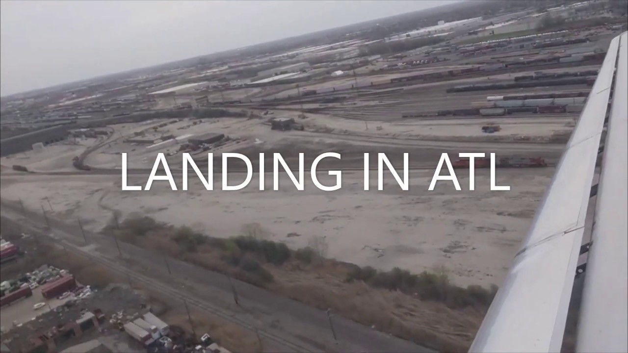 View from flight arriving in ATL - YouTube