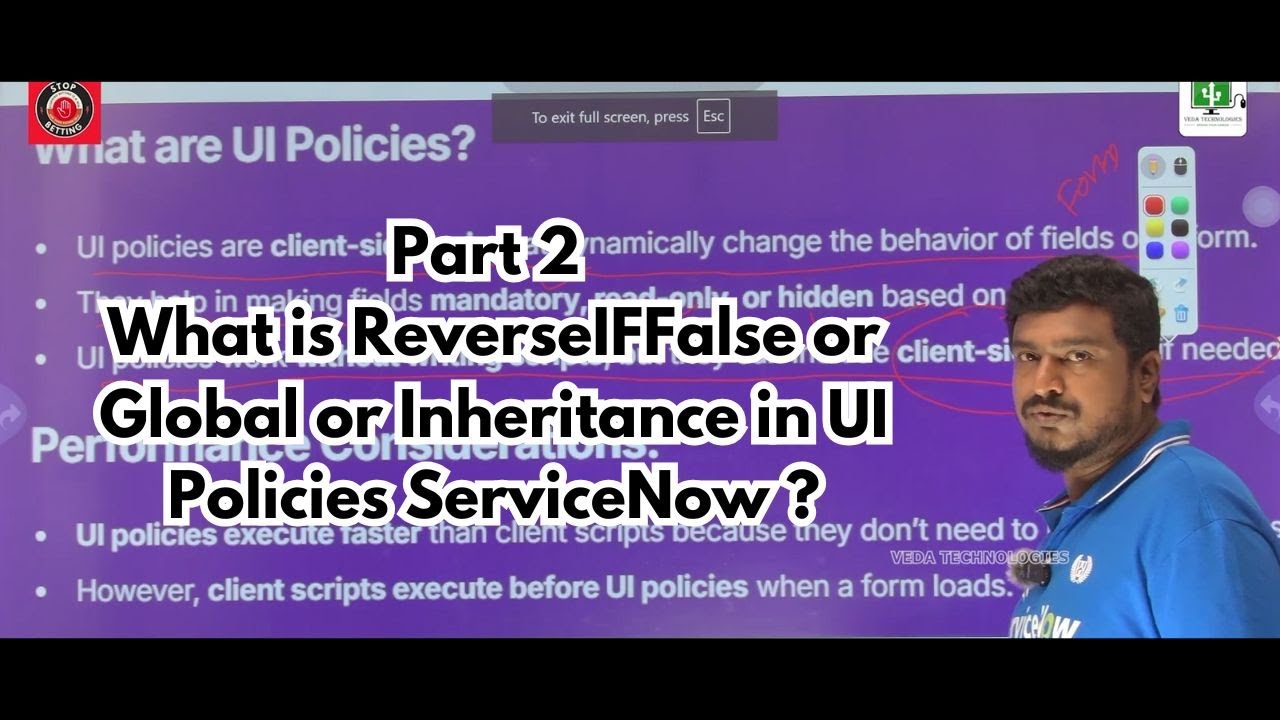 Part 2 | What is ReverseIFFalse or Global or Inheritance in UI Policies ...