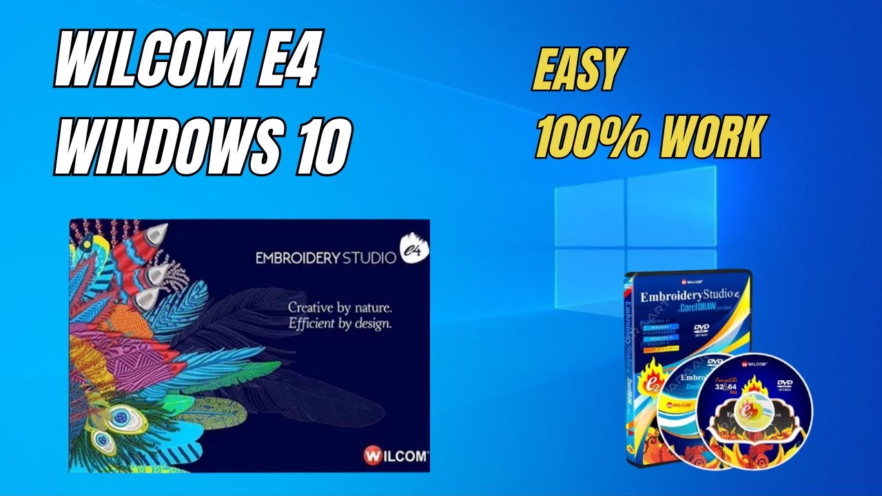 cara install wilcom e4 di windows 10 anti gagal pasti berhasil - YouTube