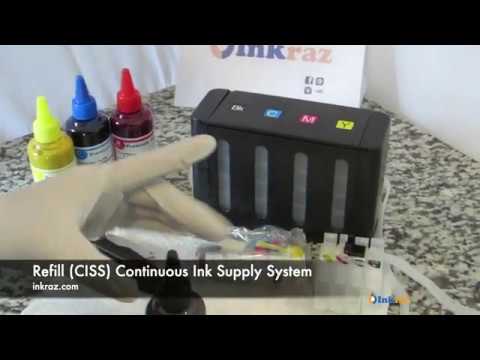 how to fill a new continuous ink system ( ciss ) - YouTube