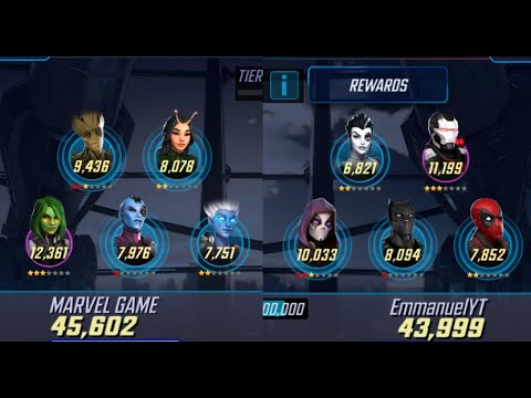 NEBULA VS BLACK PANTHER II MSF Battle II Marvel Strike Force - YouTube