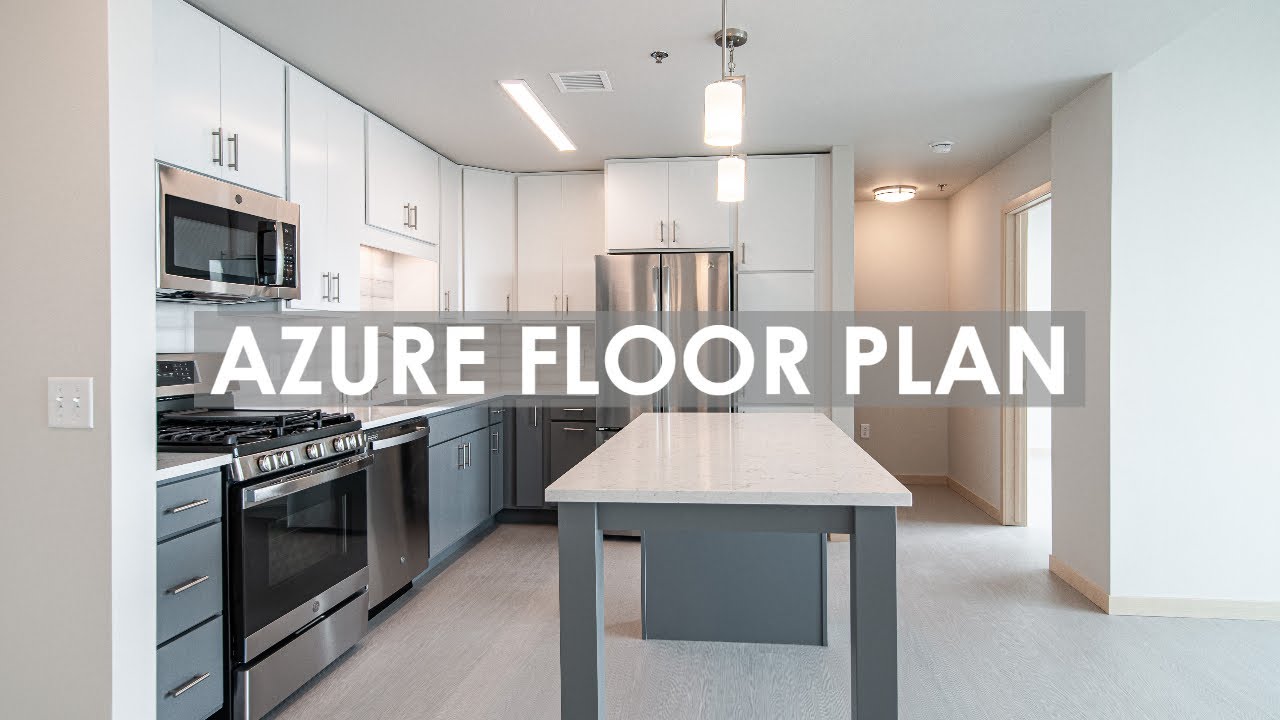 NoVo | Azure Floor Plan | 2 Bedroom 2 Bathroom | Apartment Shown 1308 ...