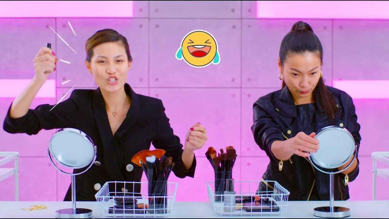 Make Over Beauty Challenge with Patricia Gouw & Jesslyn Lim - YouTube