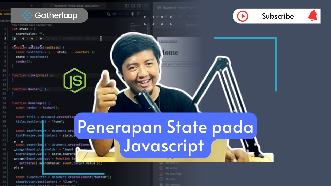 Penerapan State pada Javascript | Ngontend#4 - YouTube