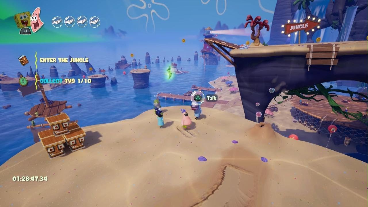 SpongeBob SquarePants: Titans of the Tide - Ledge Grab OP - YouTube
