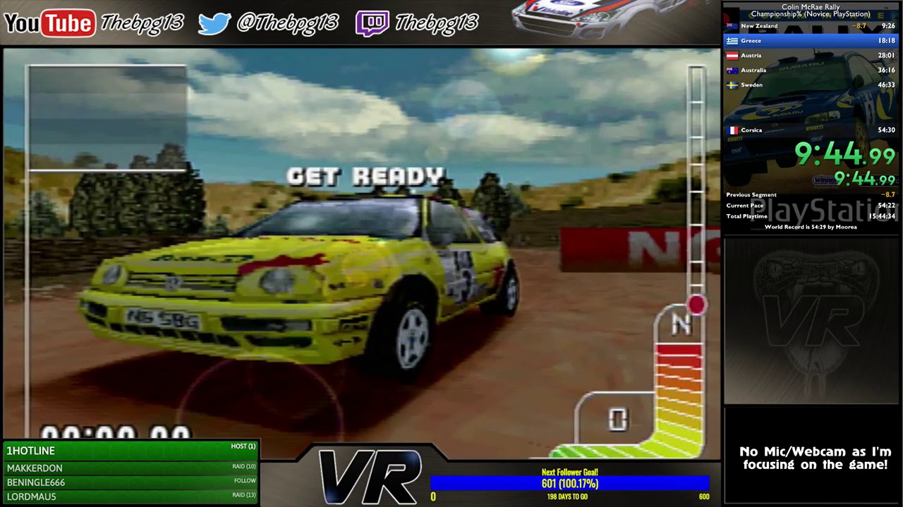 Colin McRae Rally (PS1) - Championship% (Novice) Speedrun in [54:12 ...