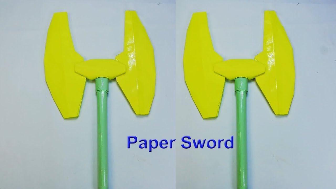 How To Make Paper Sword l KL DIY - YouTube