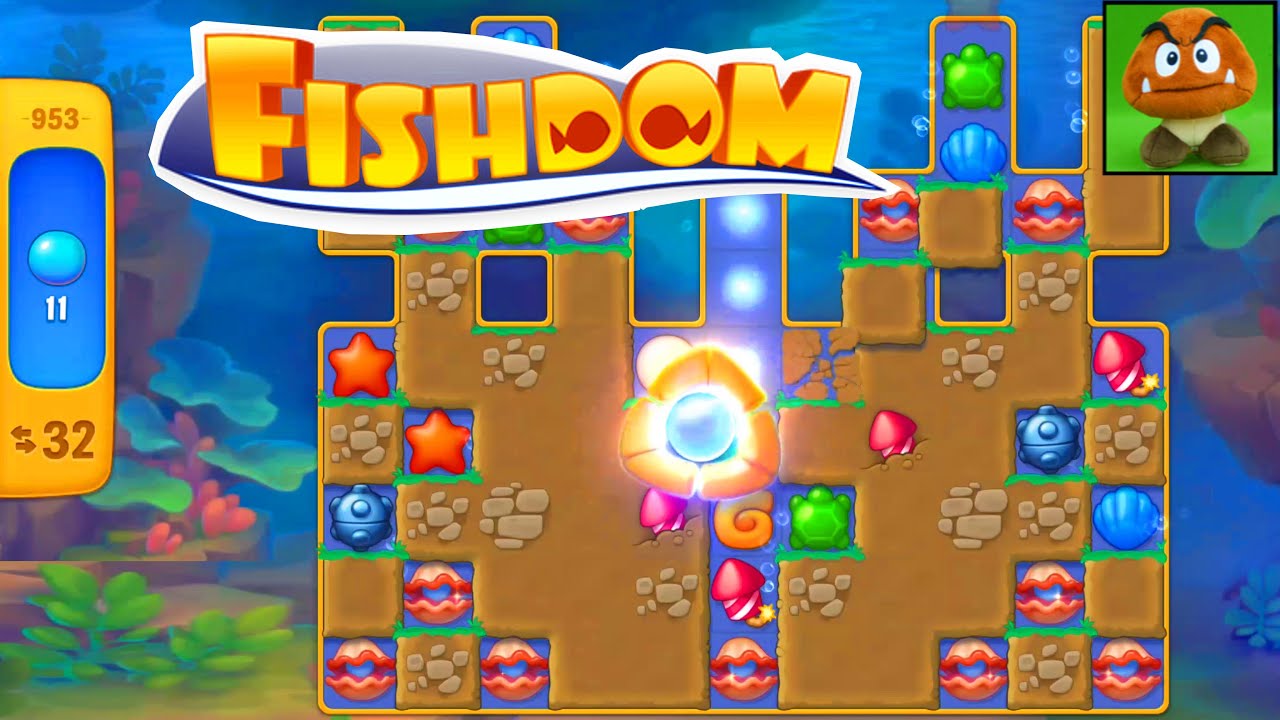 Part 1 Fishdom Gameplay Level 951 to 955 Lucky Horseshoe Cellphone ...