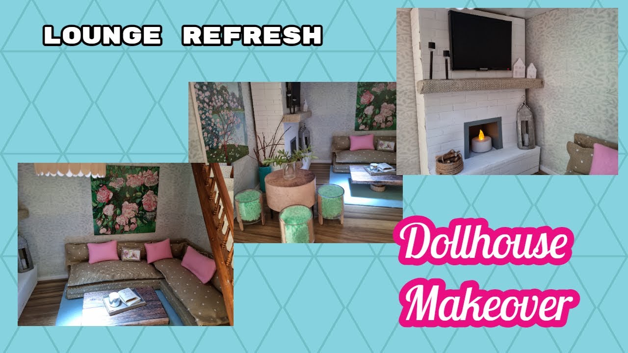 DIY Dollhouse Decor Inspiration - Lounge Makeover - YouTube