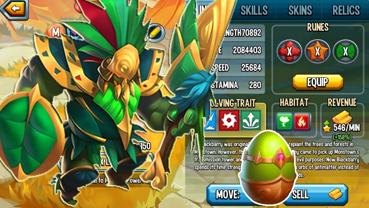 Monster Legends WOOTR LEVEL 150 REVIEW SKILLS CONJURING PANDALF ZPARKS ...