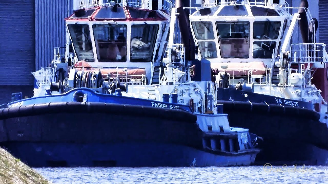 Schlepper FAIRPLAY 86 IMO 9376206 & VB GEESTE IMO 9454307 tugs at Emden ...