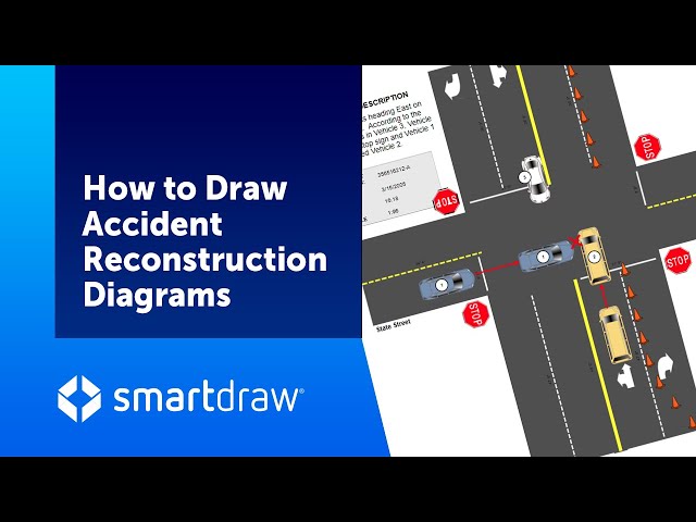Auto Accident Diagram Template Car Crash Infographic Stock