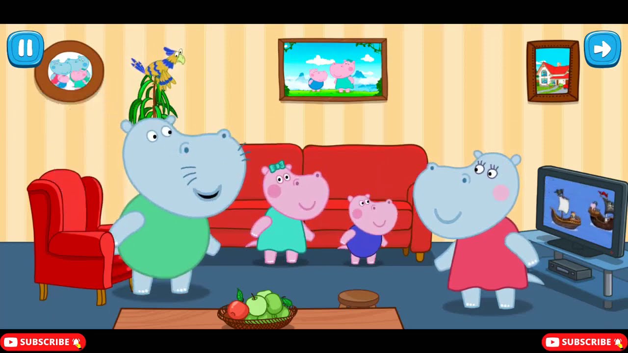 Hippo in The Supermarket - Shopping Supermarket Games for Kids ...