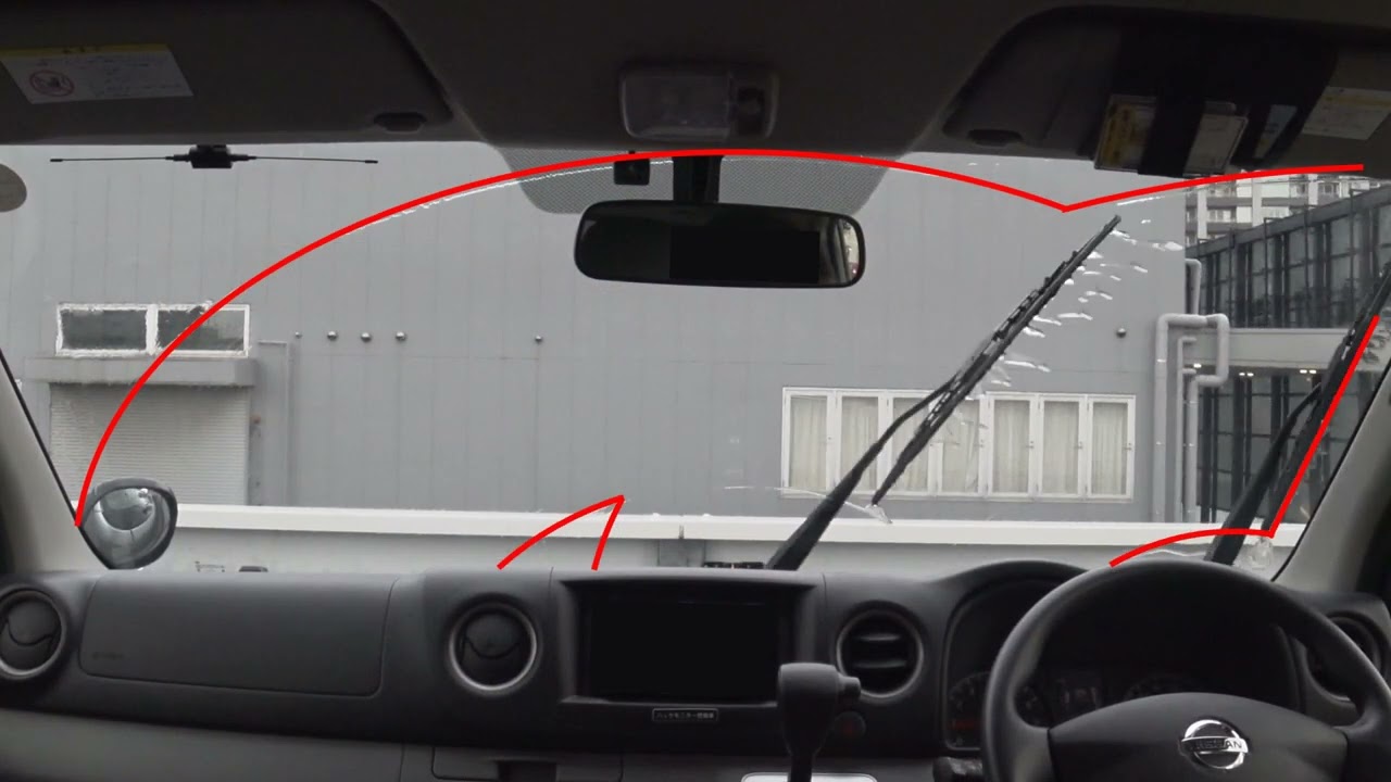 Nissan NV350 Caravan (E26, 2012) wipers, inside view - YouTube