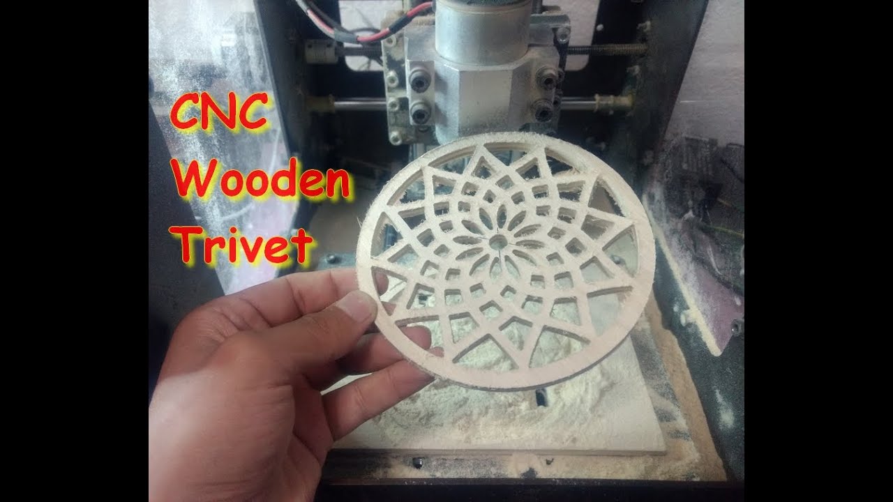 CNC Wooden Trivet Project - YouTube