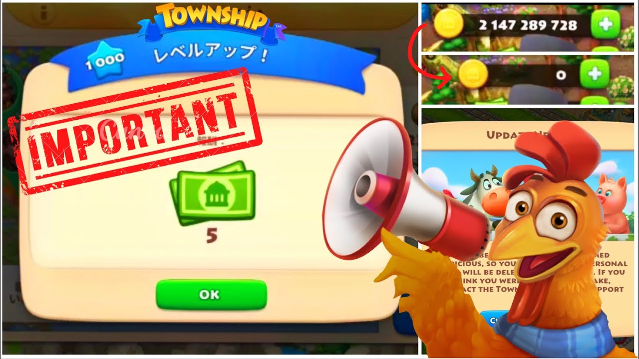 [WATCH THIS] 🚨 Township Level Up 1000 | Banned & Coin Glitch 🚨 BE AWARE ...