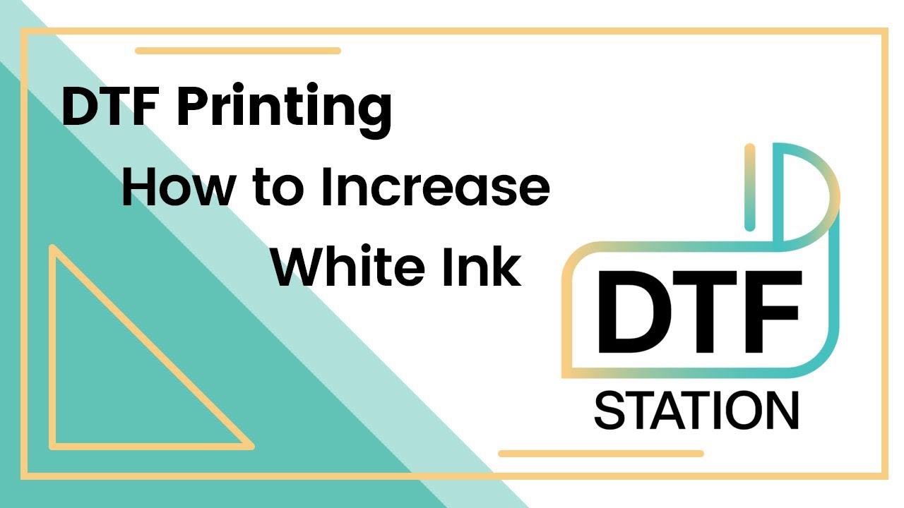 How to Increase White Ink to your Prestige DTF Printer - YouTube
