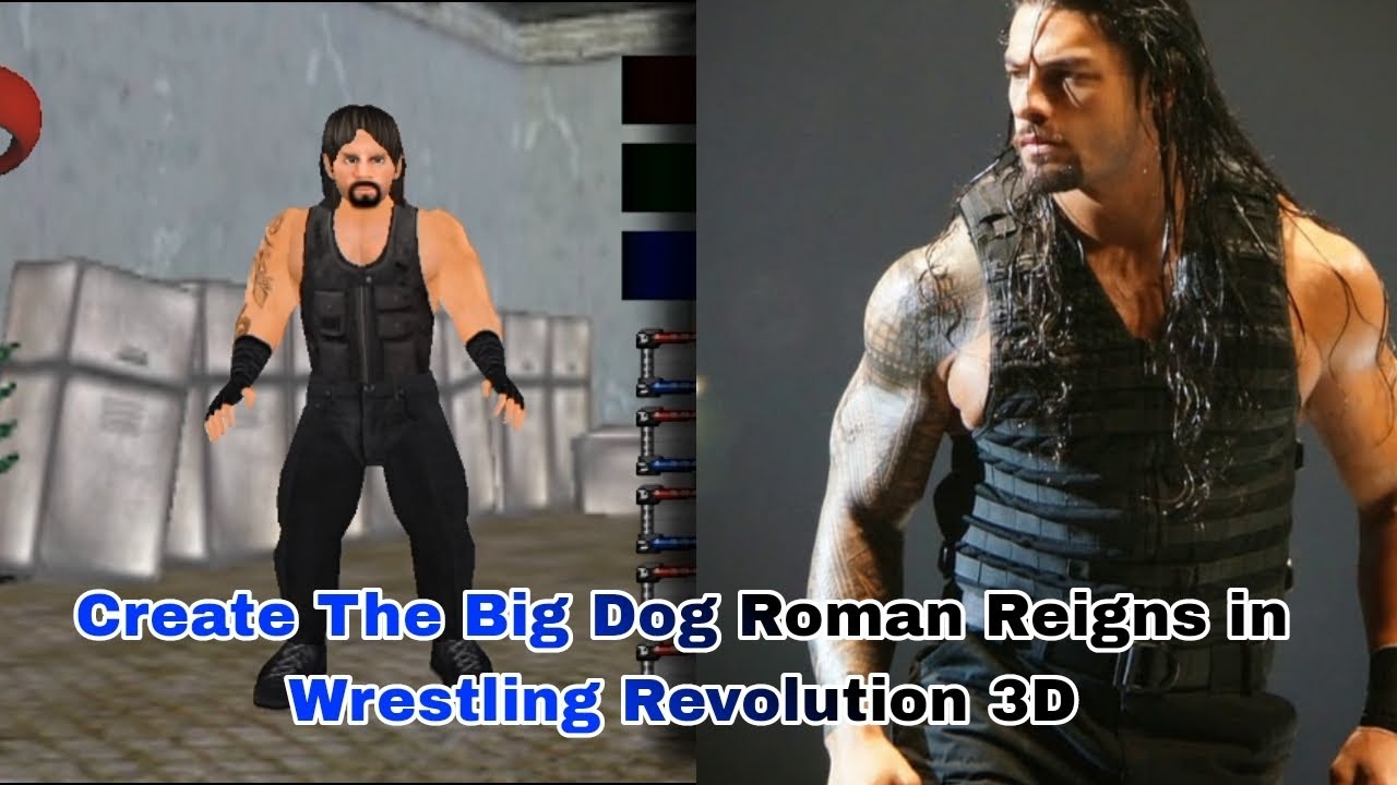 How to make Roman Reigns (The SHIELD+Big Dog) in Wrestling Revolution ...