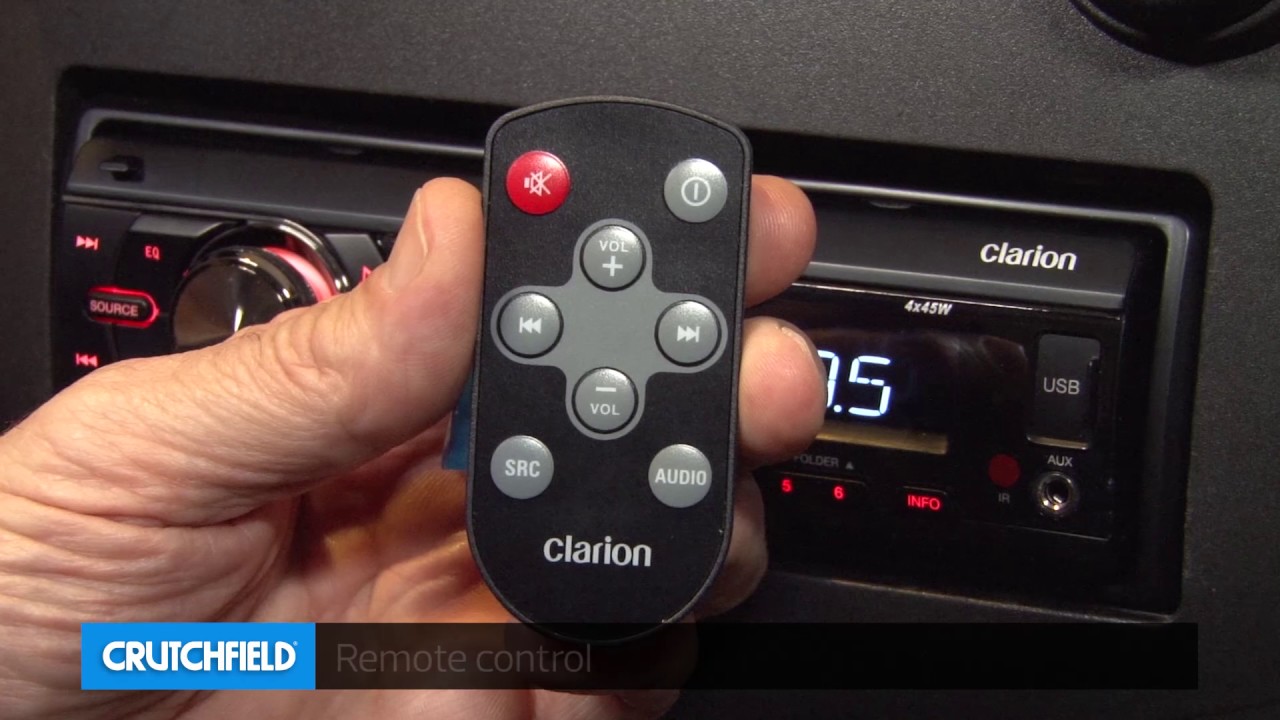 Clarion FZ105 Display and Controls Demo | Crutchfield Video - YouTube