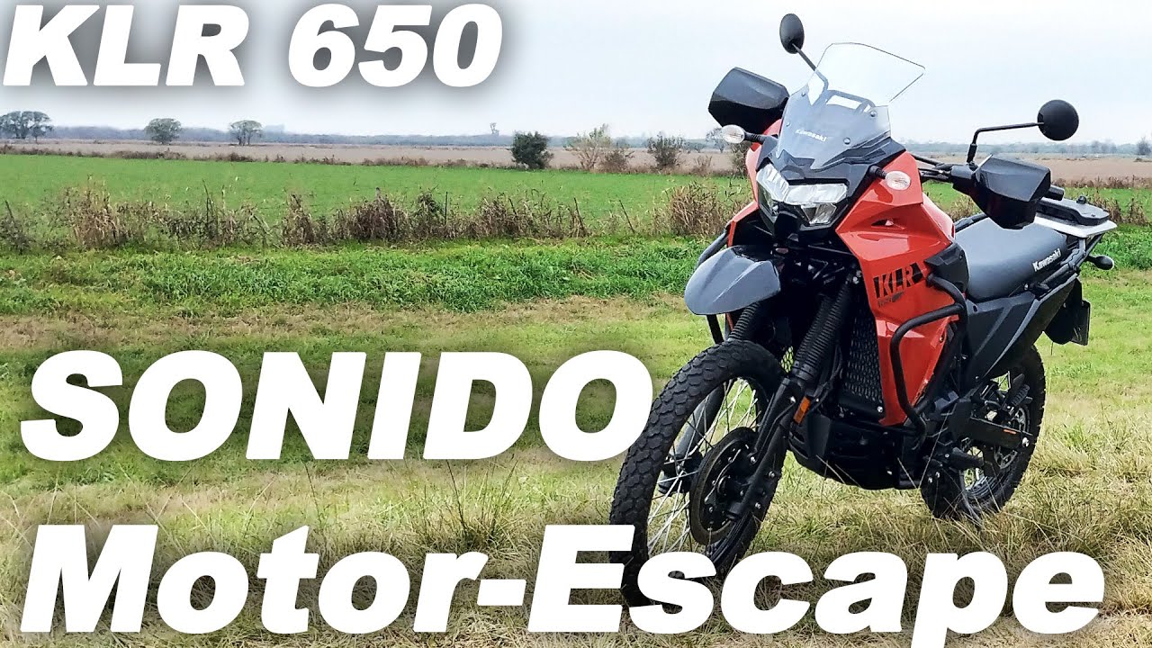 Kawasaki KLR 650 gen 3 - Sonido motor-escape - YouTube