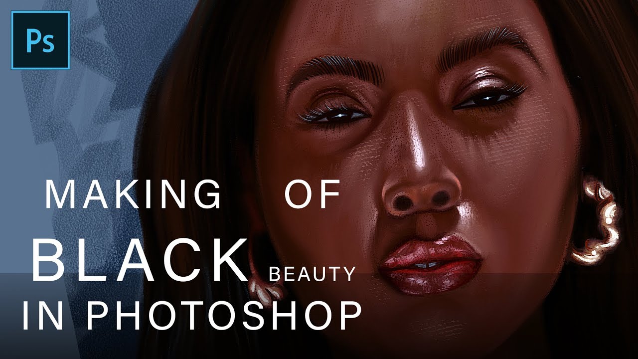 Digital art speed drawing | random black girl - YouTube