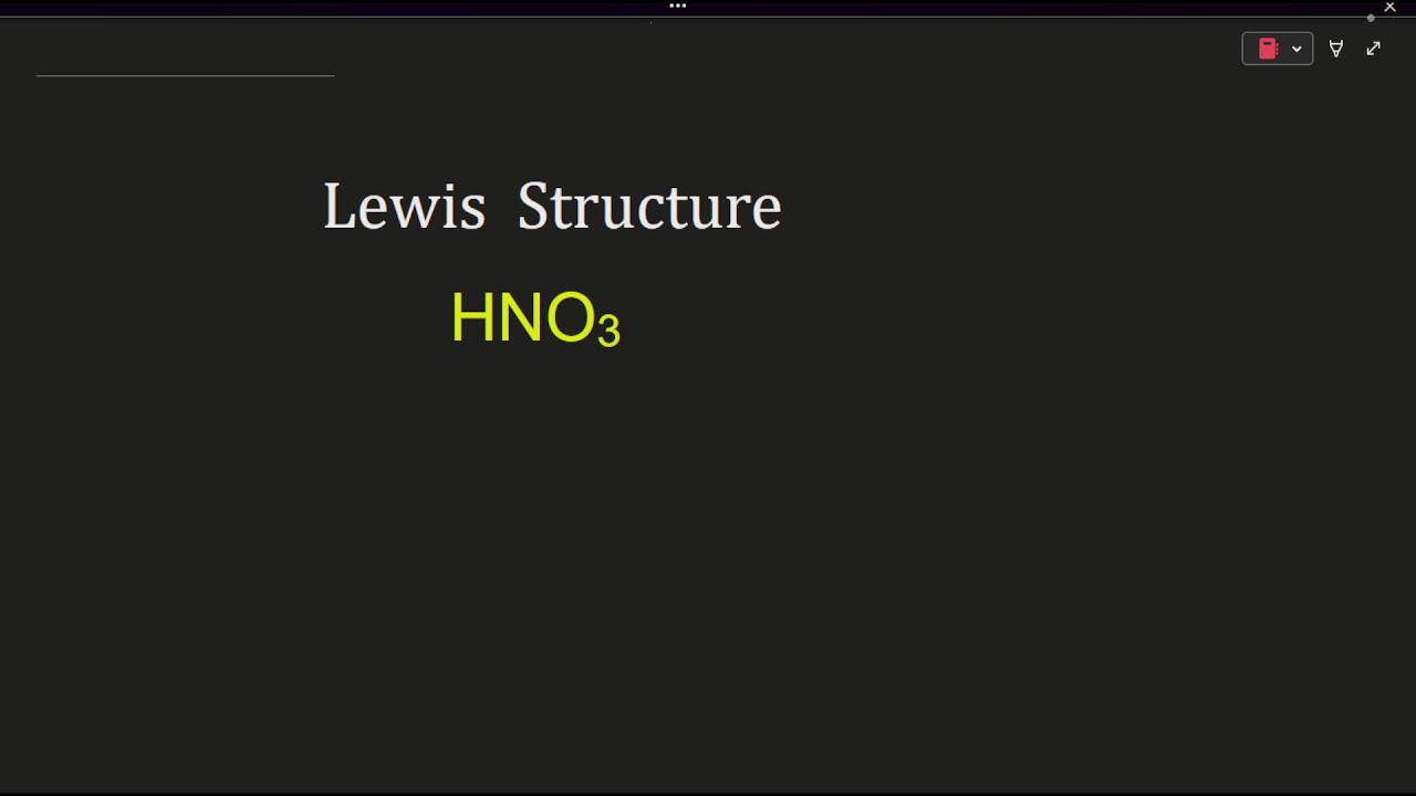 Lewis Structure of Nitric Acid (HNO3).Resonance structures. Explained ...