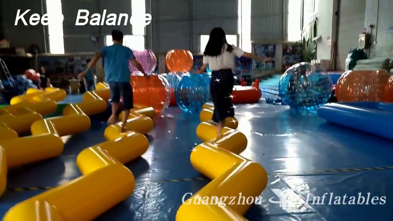 Fun Inflatable Zig Zag Train Games by from YL Inflatables - YouTube