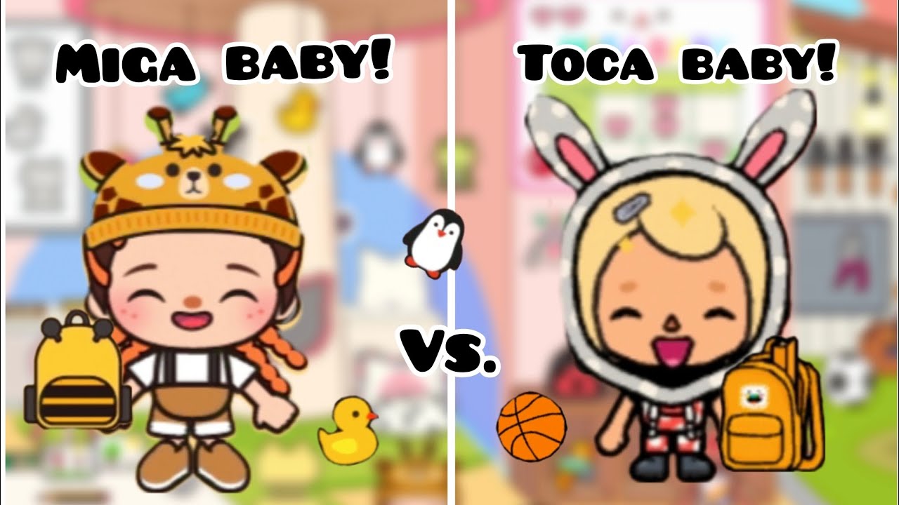 Miga baby vs. Toca baby🔥#tocaboca #fypシ #migaworld #yoyaworld - YouTube
