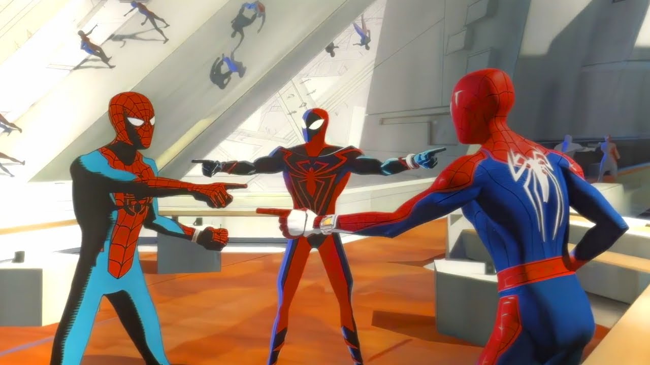 Spider-Man: Across The Spider-Verse [Pointing Scene] - YouTube