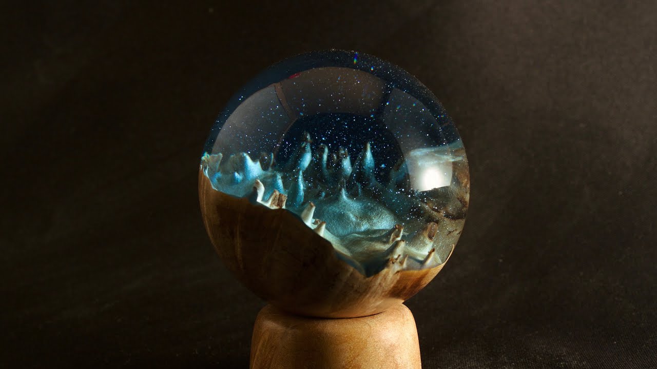 Making a Wood and Resin Hybrid Sphere - YouTube