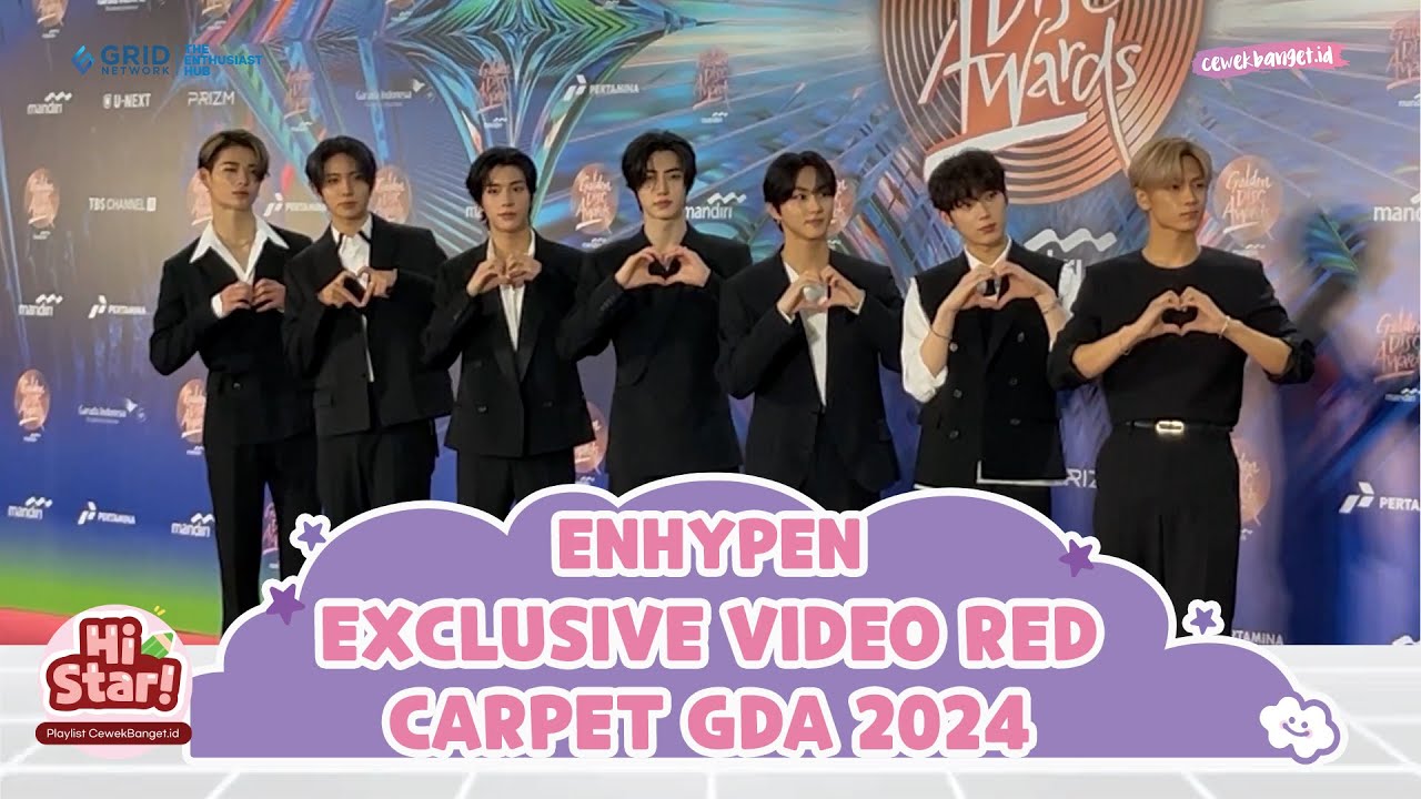 ENHYPEN - RED CARPET GOLDEN DISC AWARDS 2024 DI JAKARTA - YouTube