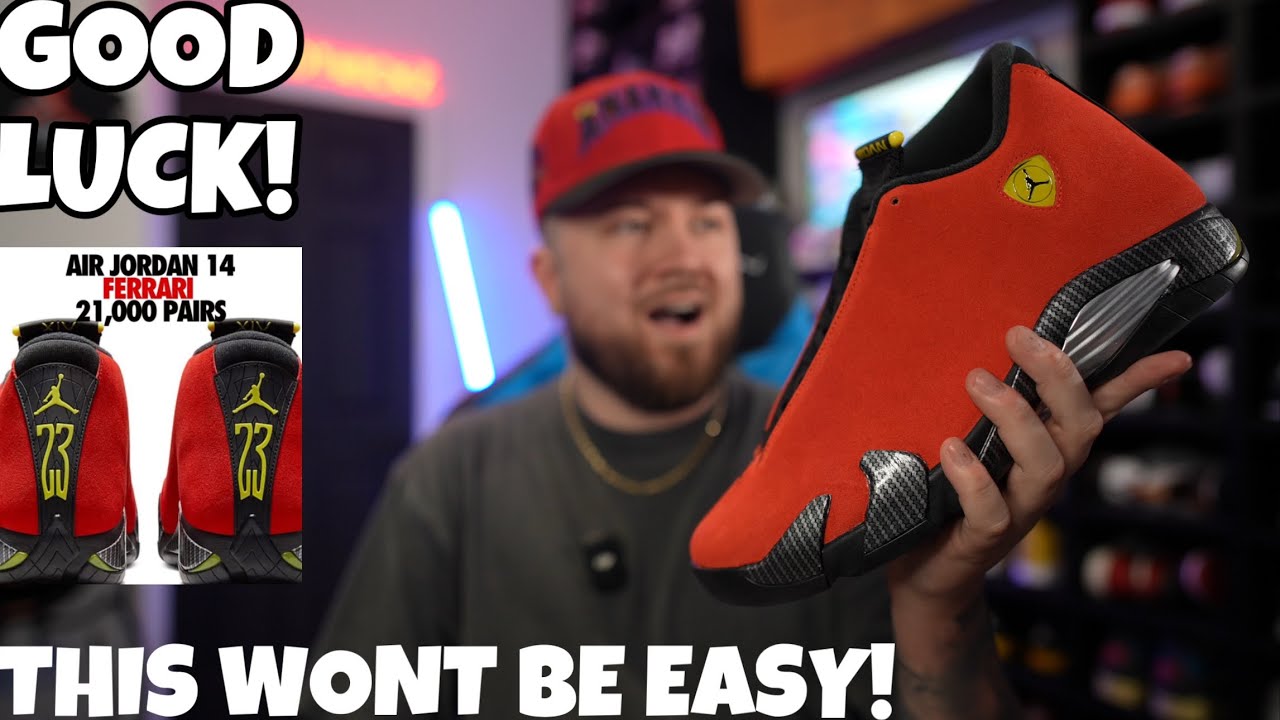 GOOD LUCK! THE JORDAN 14 FERRARI WILL BE A INSTANT SELL OUT ONE OF THE ...