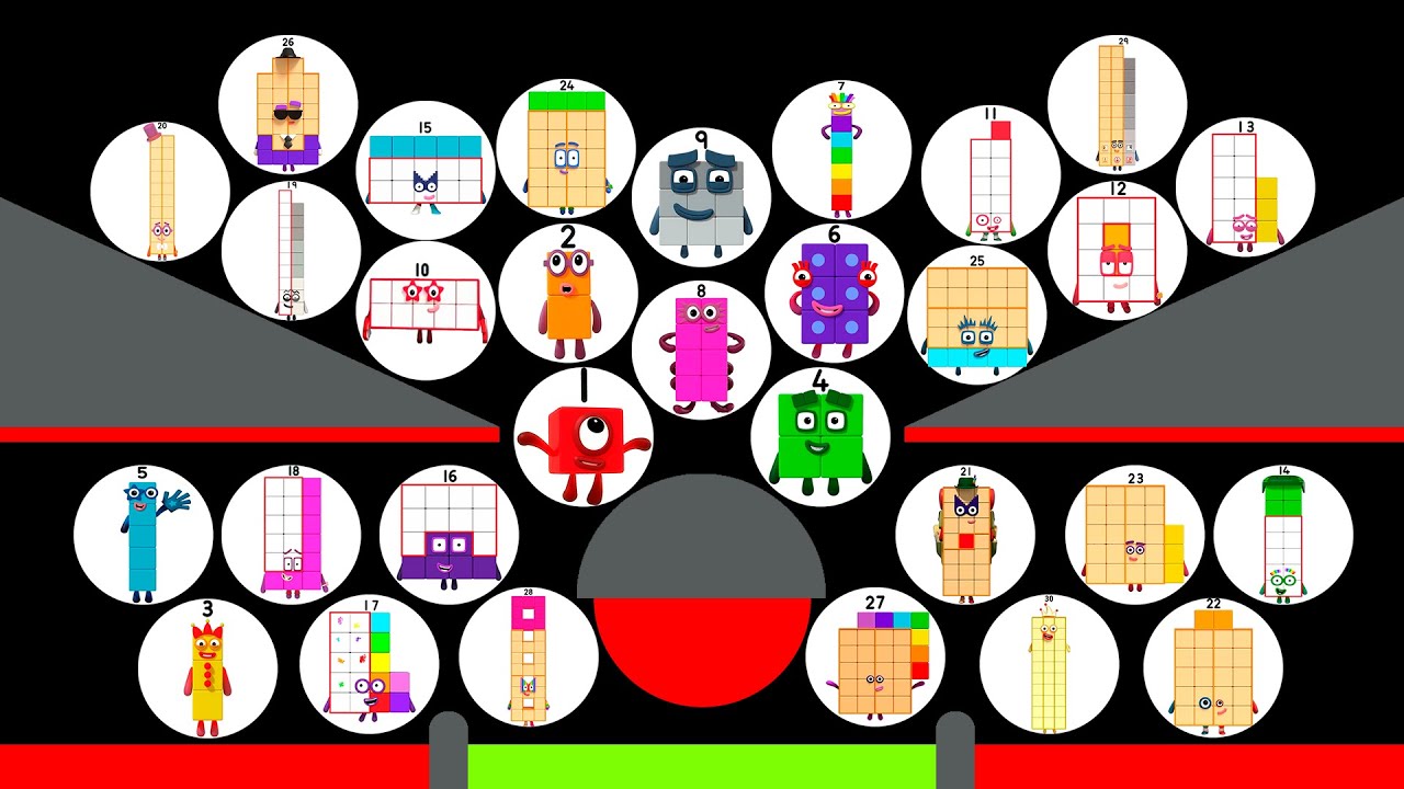 ALL 30 NUMBERBLOCKS Marble Race In Algodoo - Who will Be The CHAMPION ...