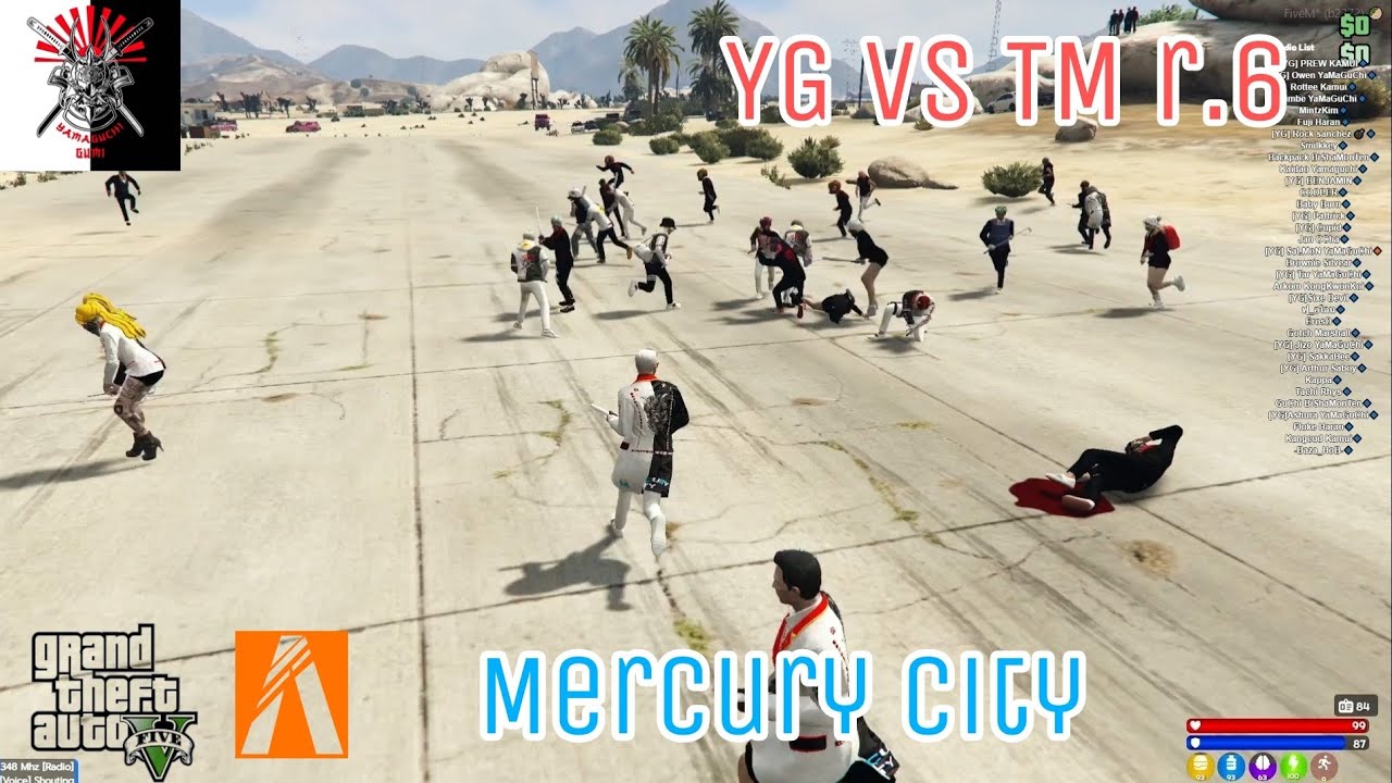 GTA V FIVE M Roleplay Mercury city YG vs TM r.6 - YouTube