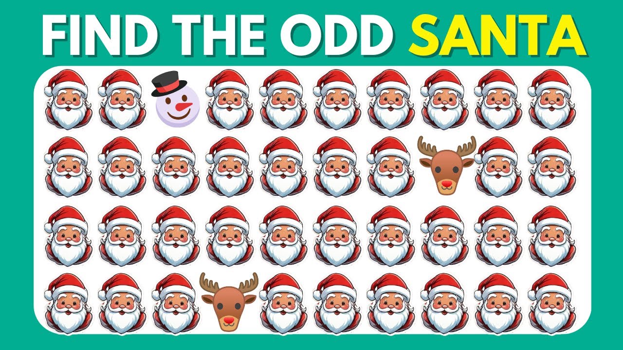 Find the ODD One Out - Christmas Edition 🎄🎅⛄️ | Easy, Medium, Hard ...