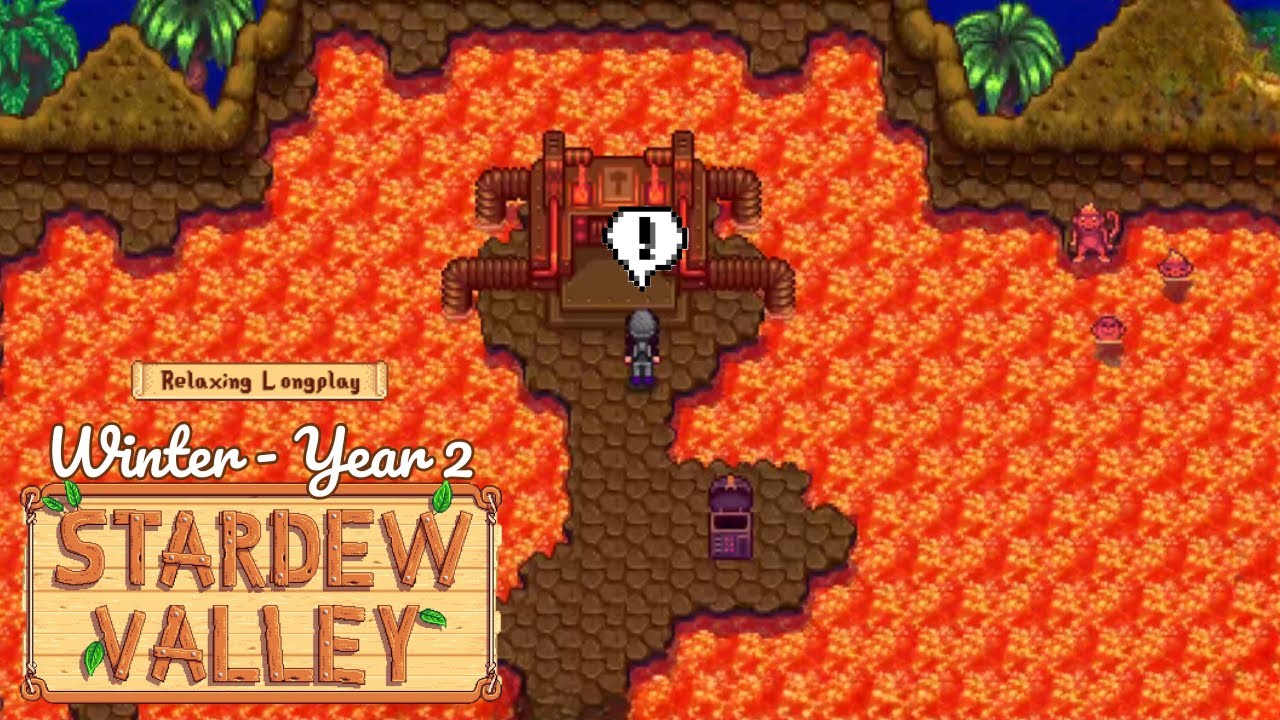 Volcano Dungeon! | Stardew Valley 1.6 Relaxing Longplay ️| Winter Y2 ...