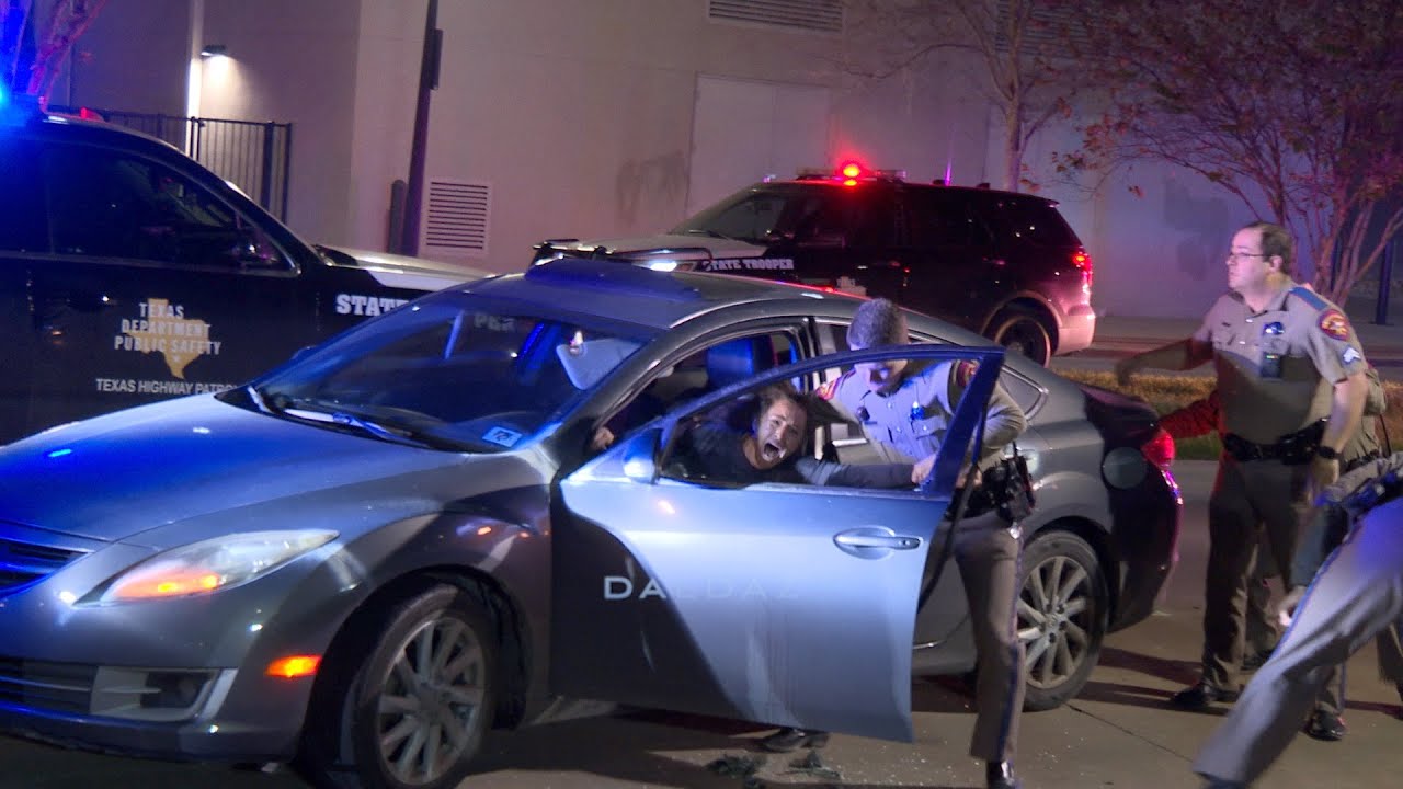 Police Chase Woman Into Downtown Dallas 1900 N Houston St Dallas, Tx ...