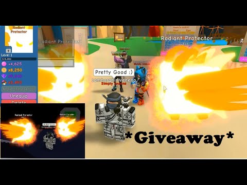 Radiant Protector *Giveaway* 2 Winners!! | Bubble Gum Simulator - YouTube