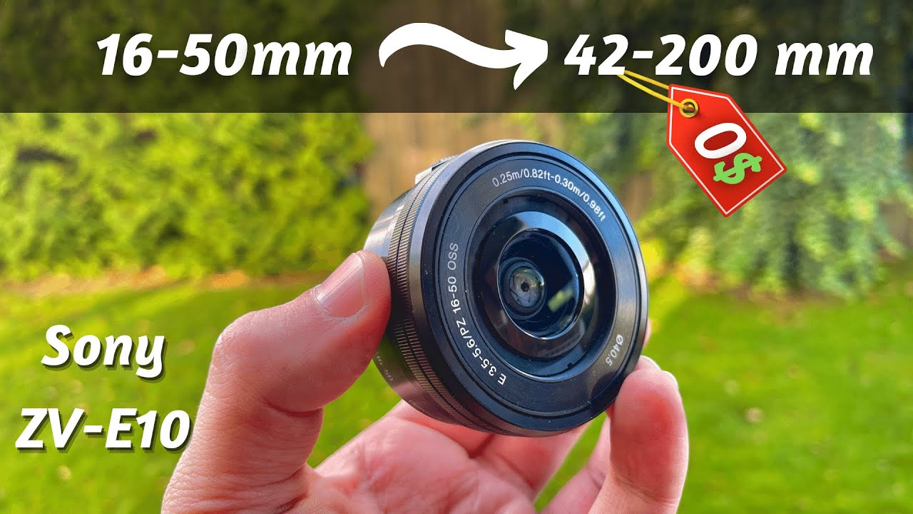 Convert the Kit Lens (16-50mm) to a Sharp Zoom Lens (42-200mm) with 0 ...
